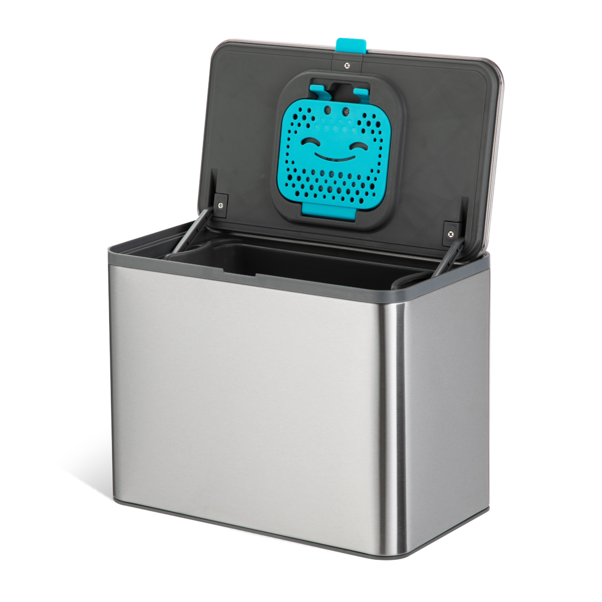 Small Kitchen Compost Bin with an Integrated Odor Control Compartment ...