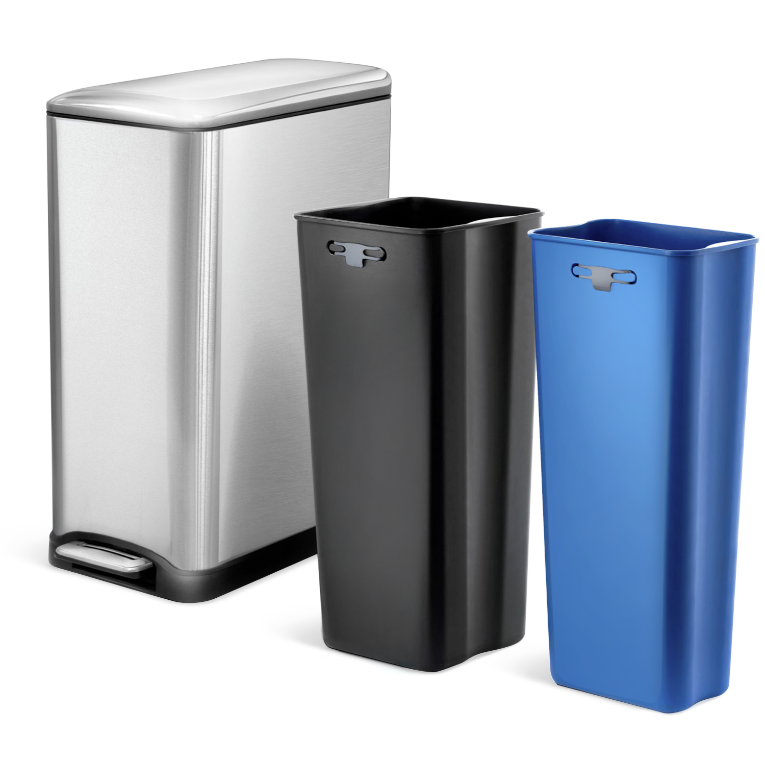 13 Gallon Kitchen Trash Can with Dual Compartments, Gen 2 Essential