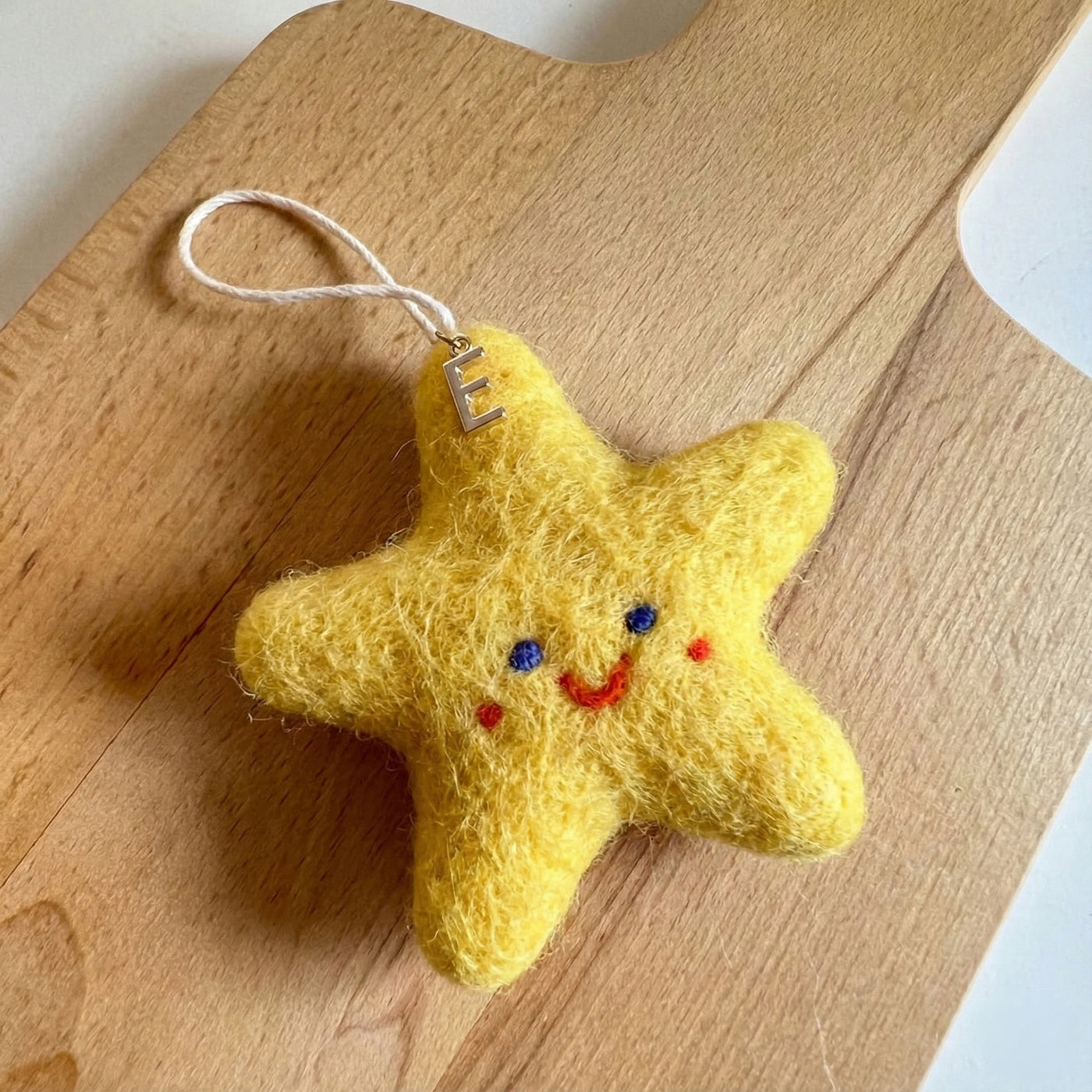 Felted Moon & Star Ornaments