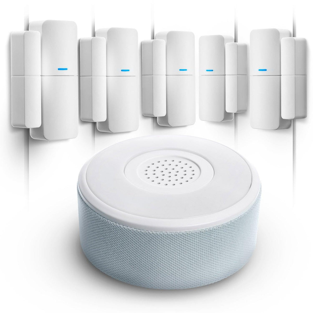 Smart Wireless Door, Window Sensor and Security Siren Alarm Kit (5-Pac ...